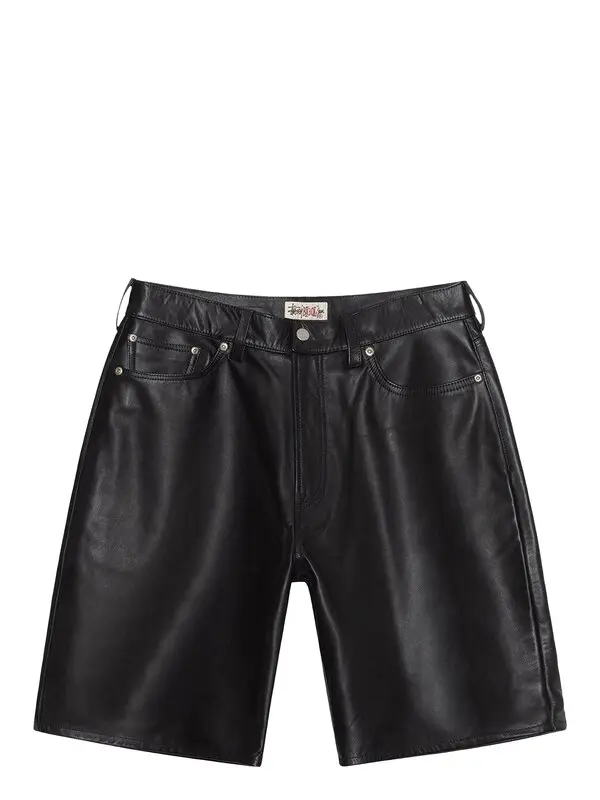 StÜssy Leather Short - Black