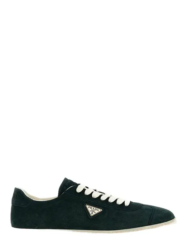 Prada Lane Suede Sneakers - Green