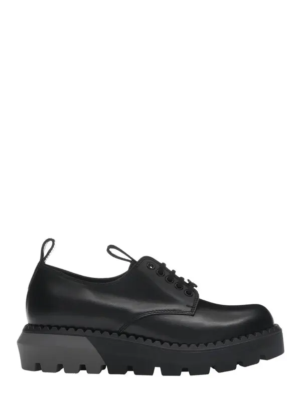 Gucci Leather Lace-up Shoe - Black