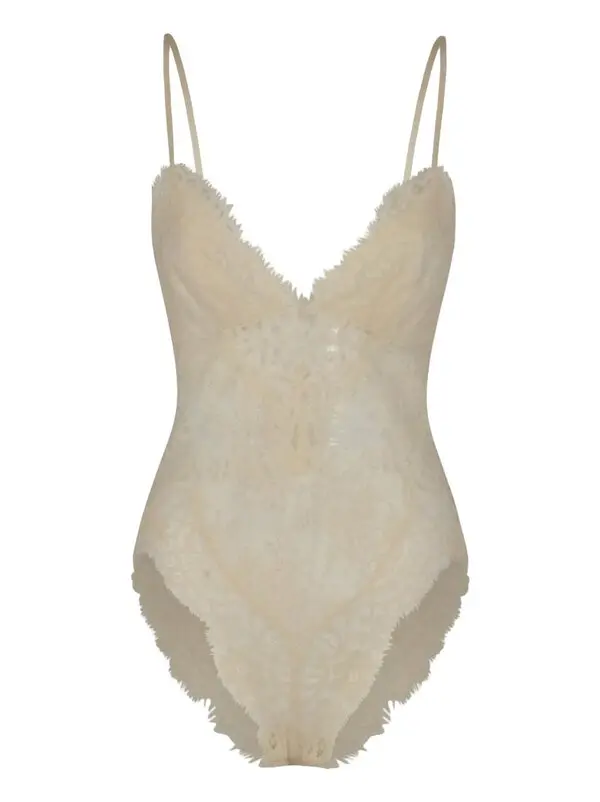 Zimmermann Lace Bodysuit - Ivory