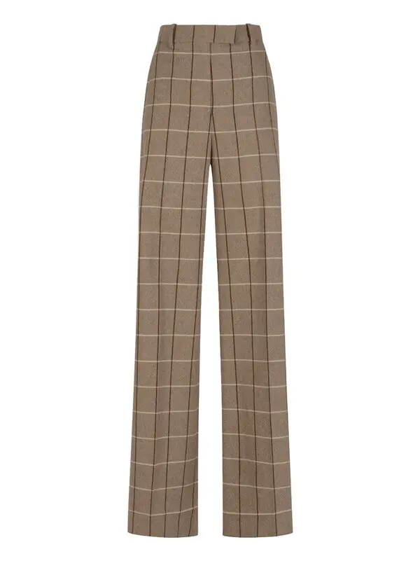 Valentino Garavani Wide Leg Trousers - Beige