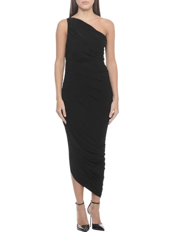 Norma Kamali Draped Dress - Black