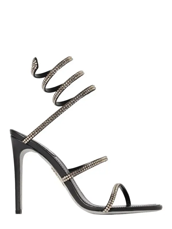 Rene Caovilla Heeled Sandal - Black