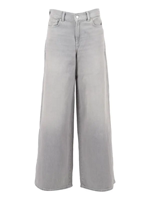 7 For All Mankind Wide Leg Jeans - Grey
