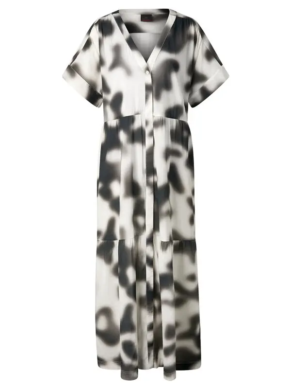 Bogner Hedi Tiered Dress - Black/white