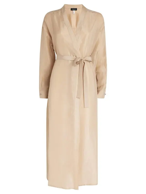 Fabiana Filippi Wrap-front Maxi Dress - Beige