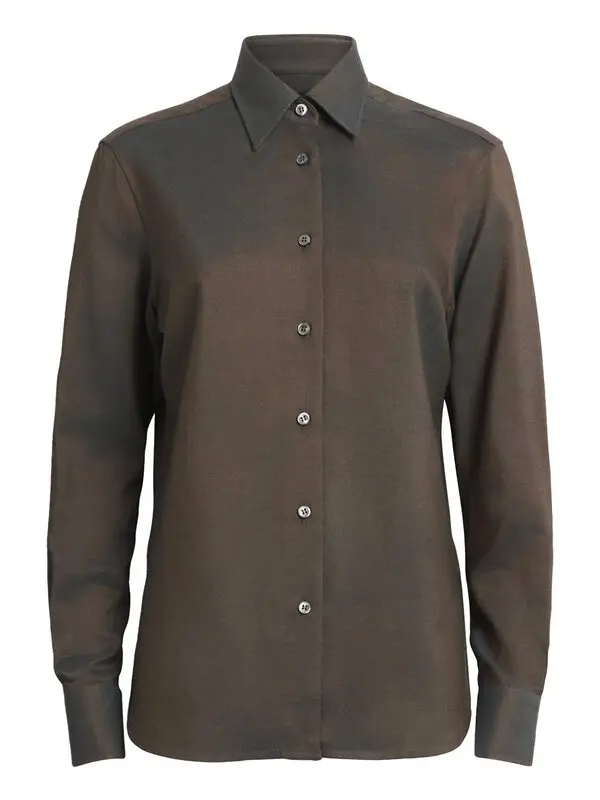 Brioni Silk Button-up Shirt - Green