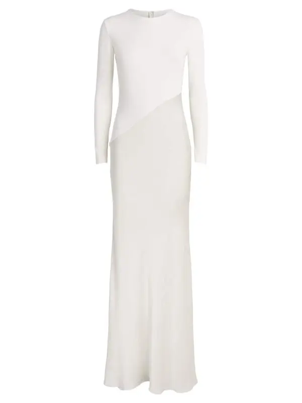 Roland Mouret Contrast-seam Gown - Ivory