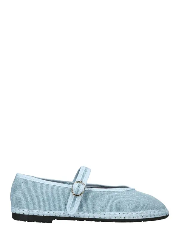 FLABELUS Pierre Denim Mary Janes - Blue