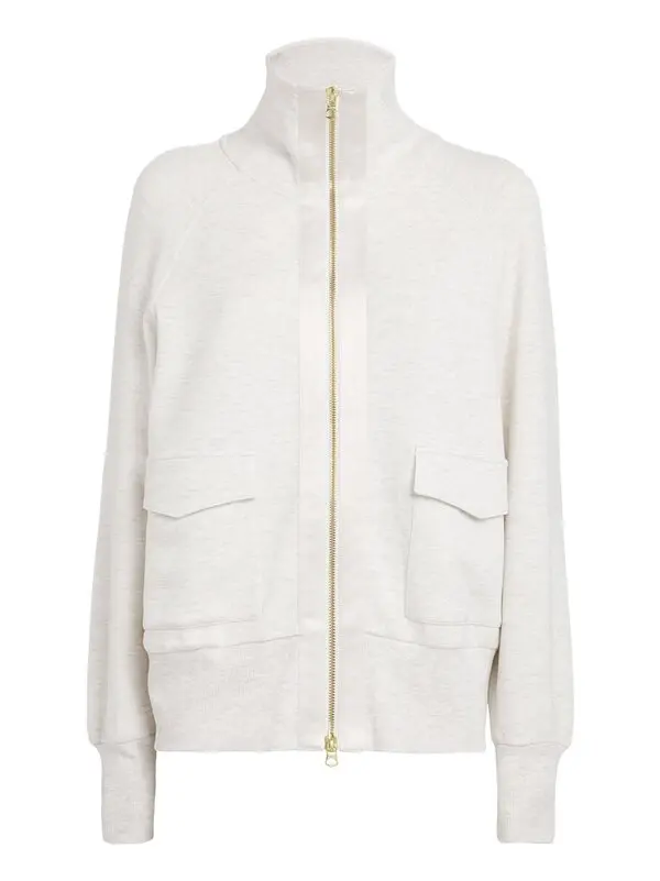 Varley Roxbury Zip-up Sweatshirt - Ivory