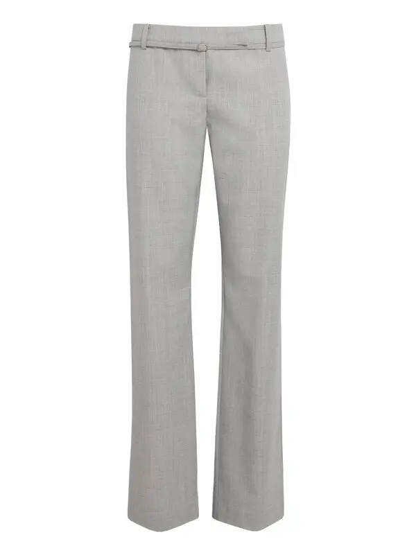 ST. AGNI 90s Belt Minimal Trousers - Grey