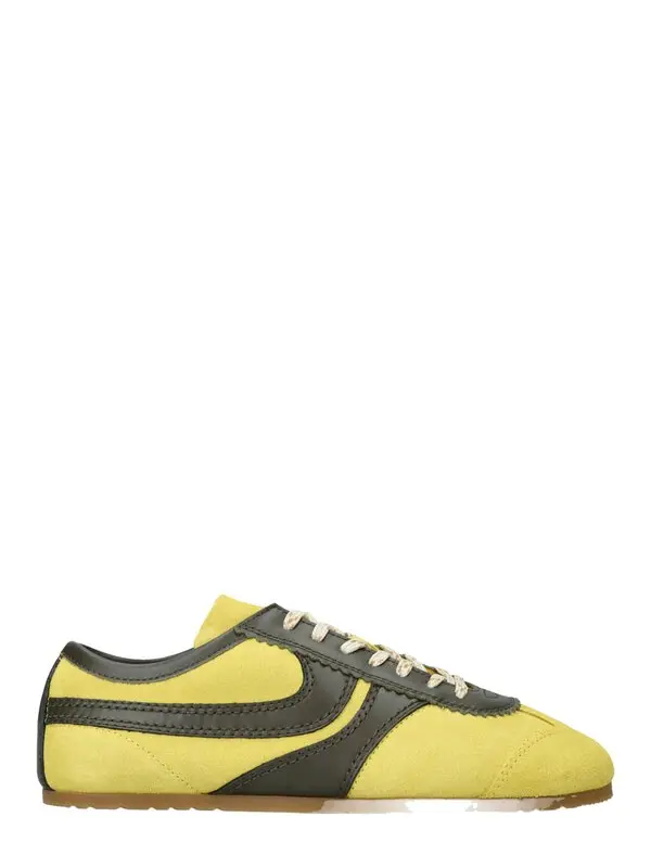 Dries Van Noten Suede Dustin Sneakers - Yellow