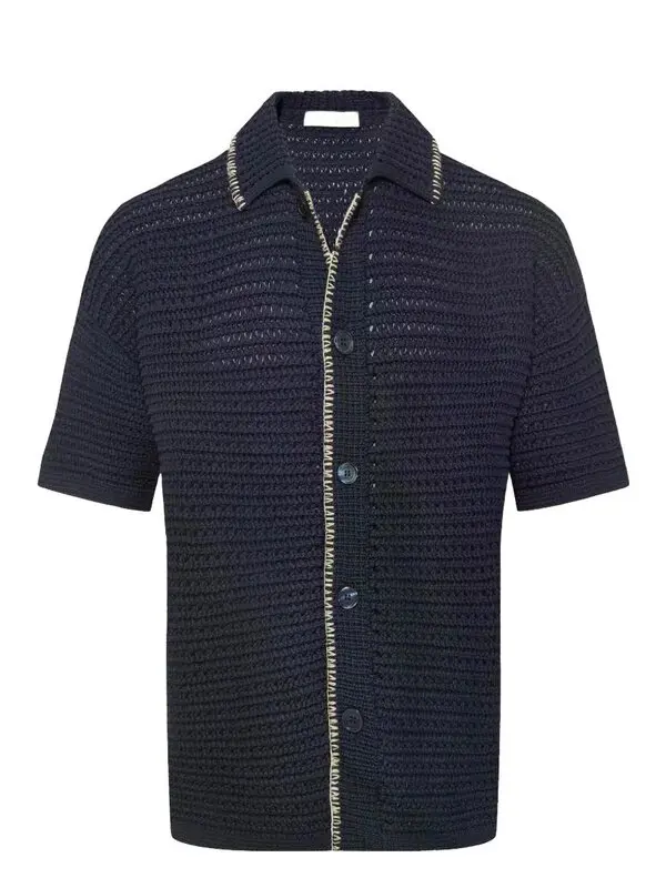 Orlebar Brown Thomas Edge Stitch Shirt - Blue