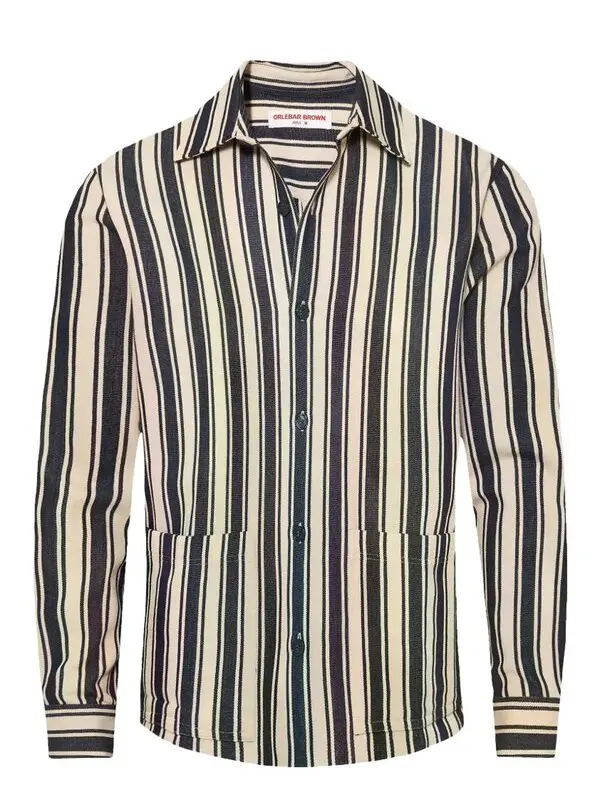 Orlebar Brown Soren Striped Shirt - Blue