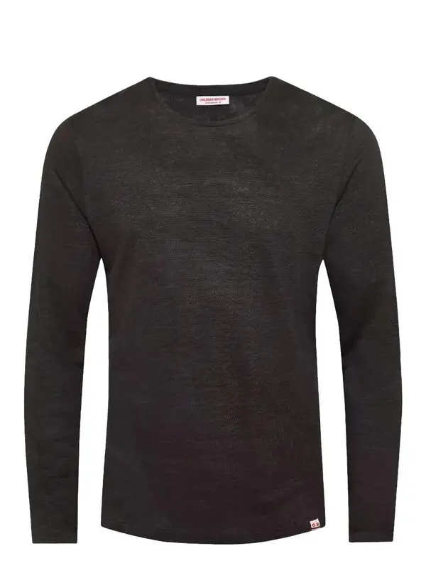 Orlebar Brown Ob-t Long-sleeve Linen T-shirt - Grey