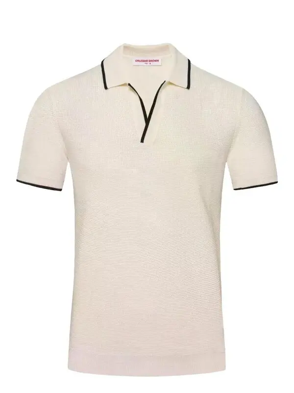 Orlebar Brown Horton Striped V-neck T-sshirt - White