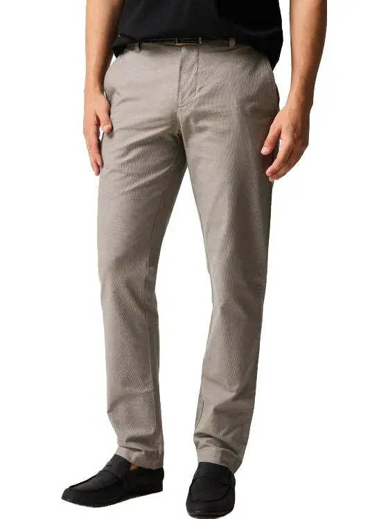 Rodd & Gunn Flat Front Stretch Cotton Suit Pants - Latte