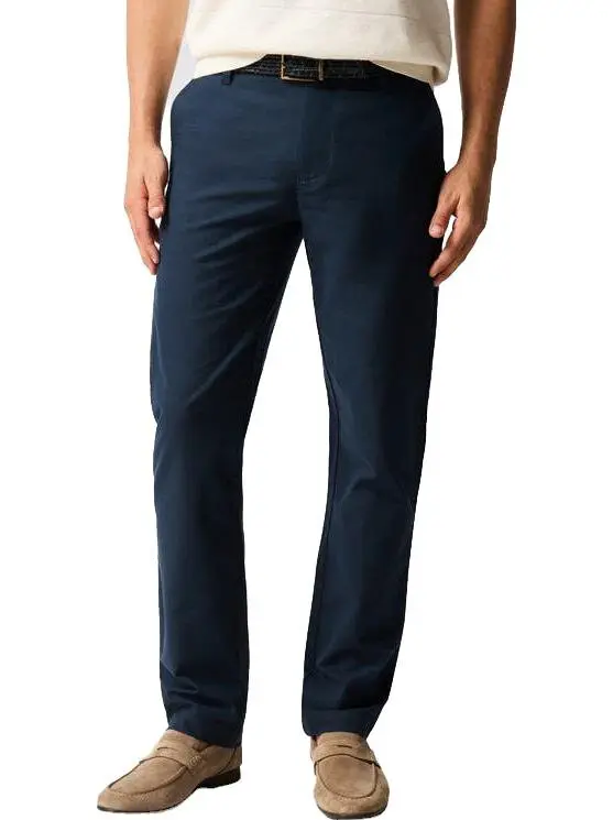Rodd & Gunn Flat Front Stretch Cotton Suit Pants - Navy