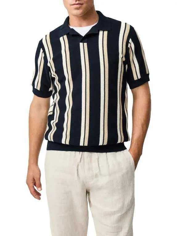 Rodd & Gunn Royce Hill Johnny Collar Polo - Midnight