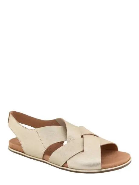 Gentle Souls Laken Slingback Sandal - Champagne Leather