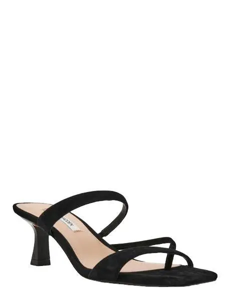 Steve Madden Strappy Sandal - Black Suede