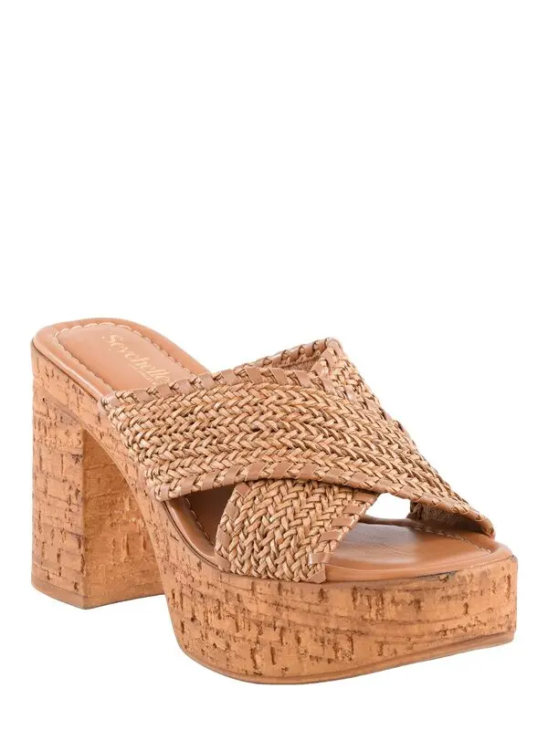 Seychelles Encore Platform Slide Sandal - Natural