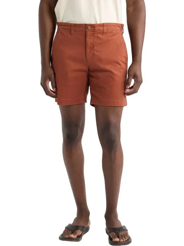 Tommy Bahama Boracay® Island Stretch Cotton Chino Shorts - Deep Clay