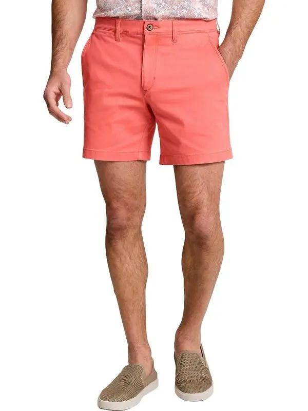 Tommy Bahama Boracay® Island Stretch Cotton Chino Shorts - Red Ginger