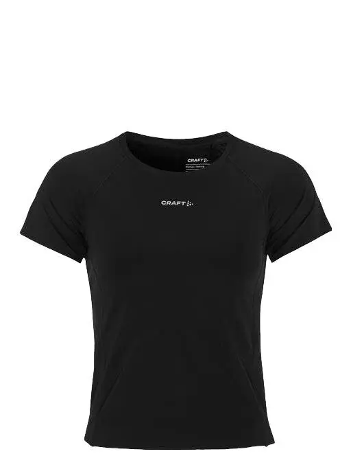 CRAFT Crewneck Cropped Running T-shirt - Black