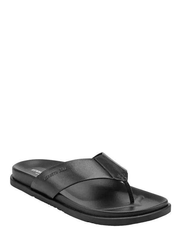KENNETH COLE Worry Flip Flop - Black/black/black