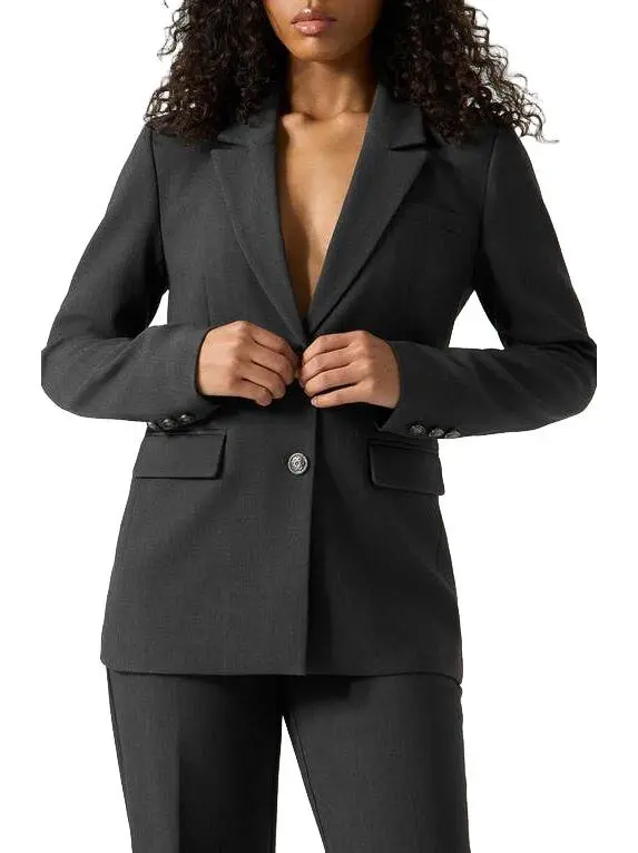 Guess Joandra Perfect Blazer - Dark Grey Melange
