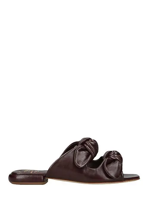 Officine Creative Suki Leather Flat Sandals - Brown
