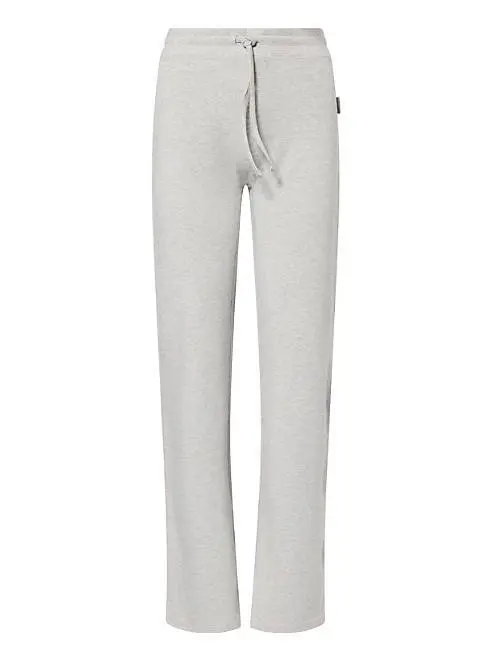 ADANOLA High-rise Flared Stretch-jersey Jogging Bottoms - Light Grey Melange