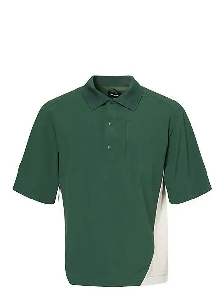 MANORS Shooter Contrast-panel Nylon Shirt - Pine Green