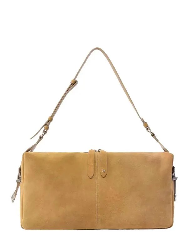 Pinko Leather Shoulder Bag - Neutrals