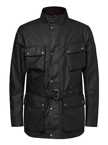 Belstaff Trialmaster Icon Waxed-cotton Jacket - Black