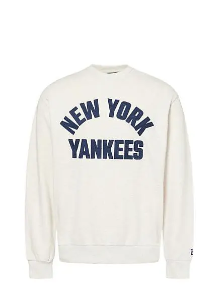 New Era Mlb Embroidered Cotton Sweatshirt - White
