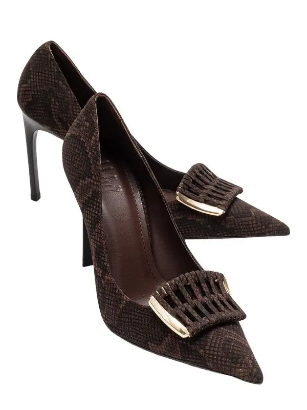 PROLOGUE SHOES Guerni Stiletto Pumps - Brown