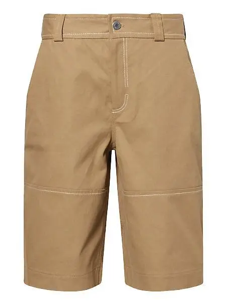 Ami Worker Bermuda Cotton Shorts - Beige Taupe