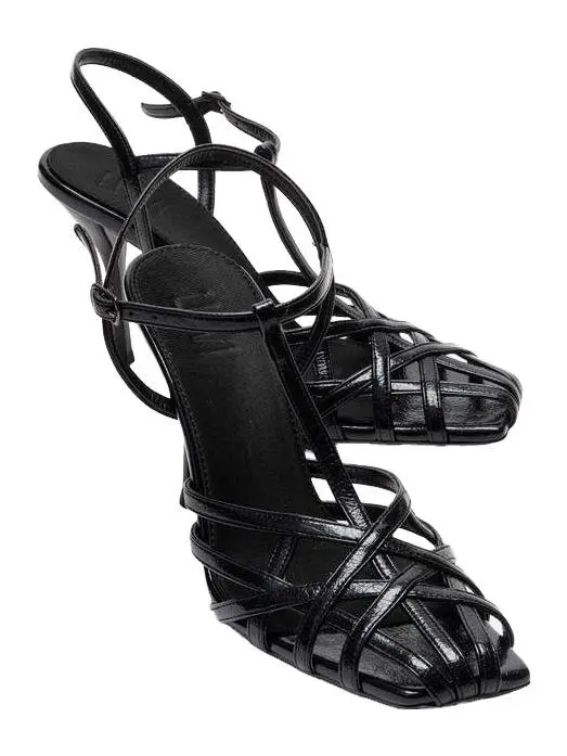 PROLOGUE SHOES Allos Stiletto Sandal - Black