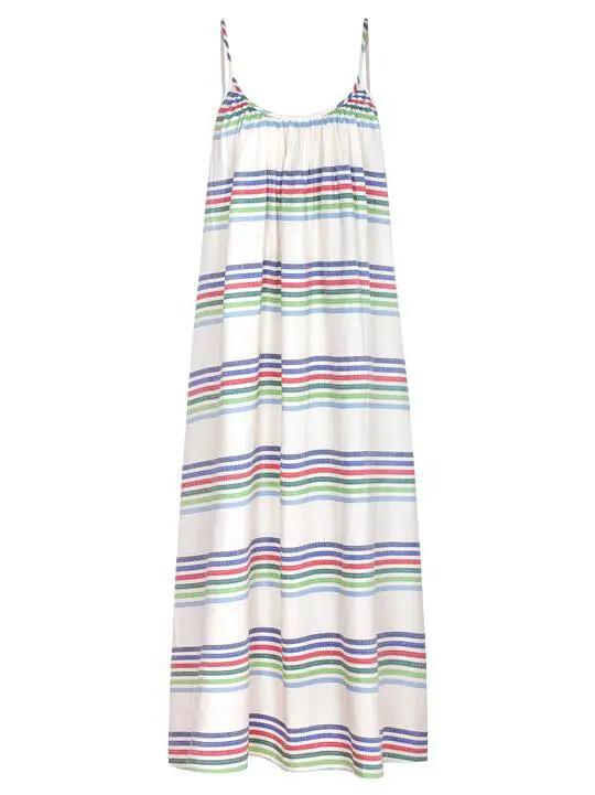 UNTITLED IN MOTION Ophelia Strappy Stripe Maxi Dress - Vela Stripe