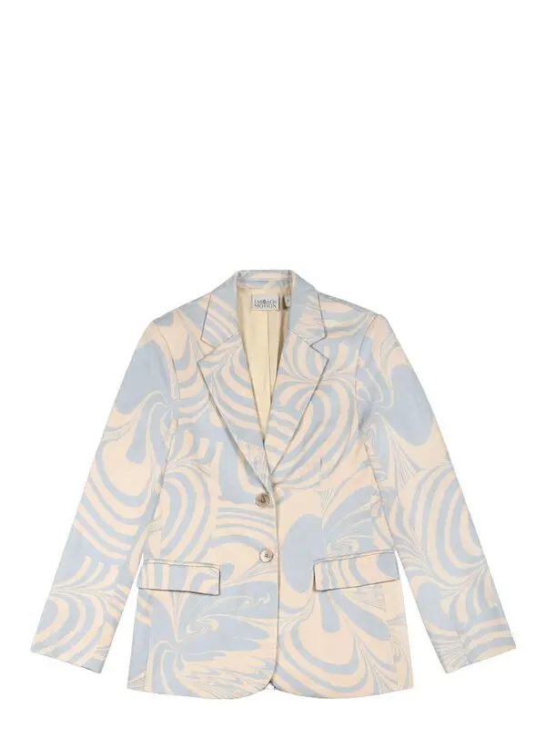 UNTITLED IN MOTION Bidran Tailored Twill Blazer - Nuva Sky