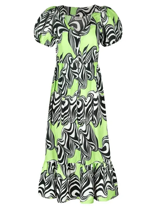 UNTITLED IN MOTION Caleo Printed Midi Dress - Diemta