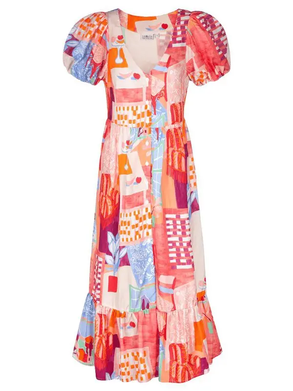 UNTITLED IN MOTION Caleo Printed Midi Dress - Room With A View