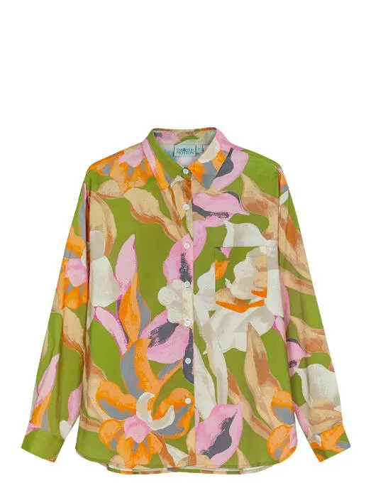 UNTITLED IN MOTION Zanaya Printed Button-up Shirt - Fresco Floral