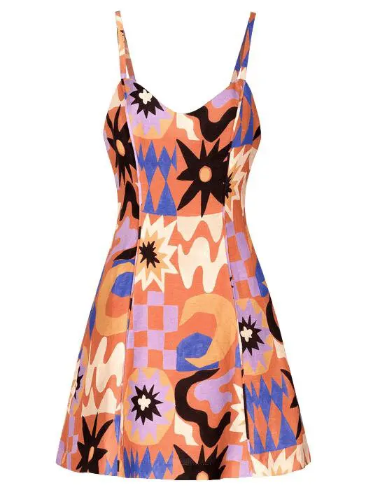 UNTITLED IN MOTION Milian Contour Printed Mini Dress - Agalma