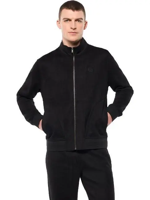 SERGIO TACCHINI Camoscio Track Jacket - Black Beauty