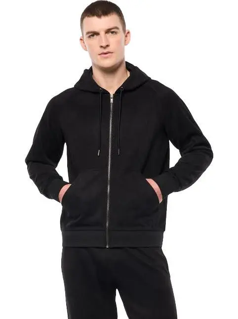 SERGIO TACCHINI Camoscio Hoodie - Black Beauty