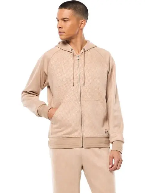 SERGIO TACCHINI Camoscio Hoodie - Humus