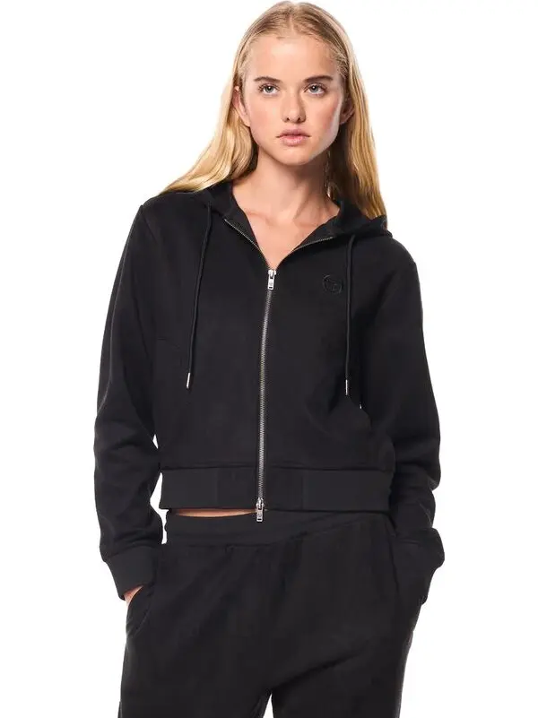 SERGIO TACCHINI Camoscio Hoodie - Black Beauty
